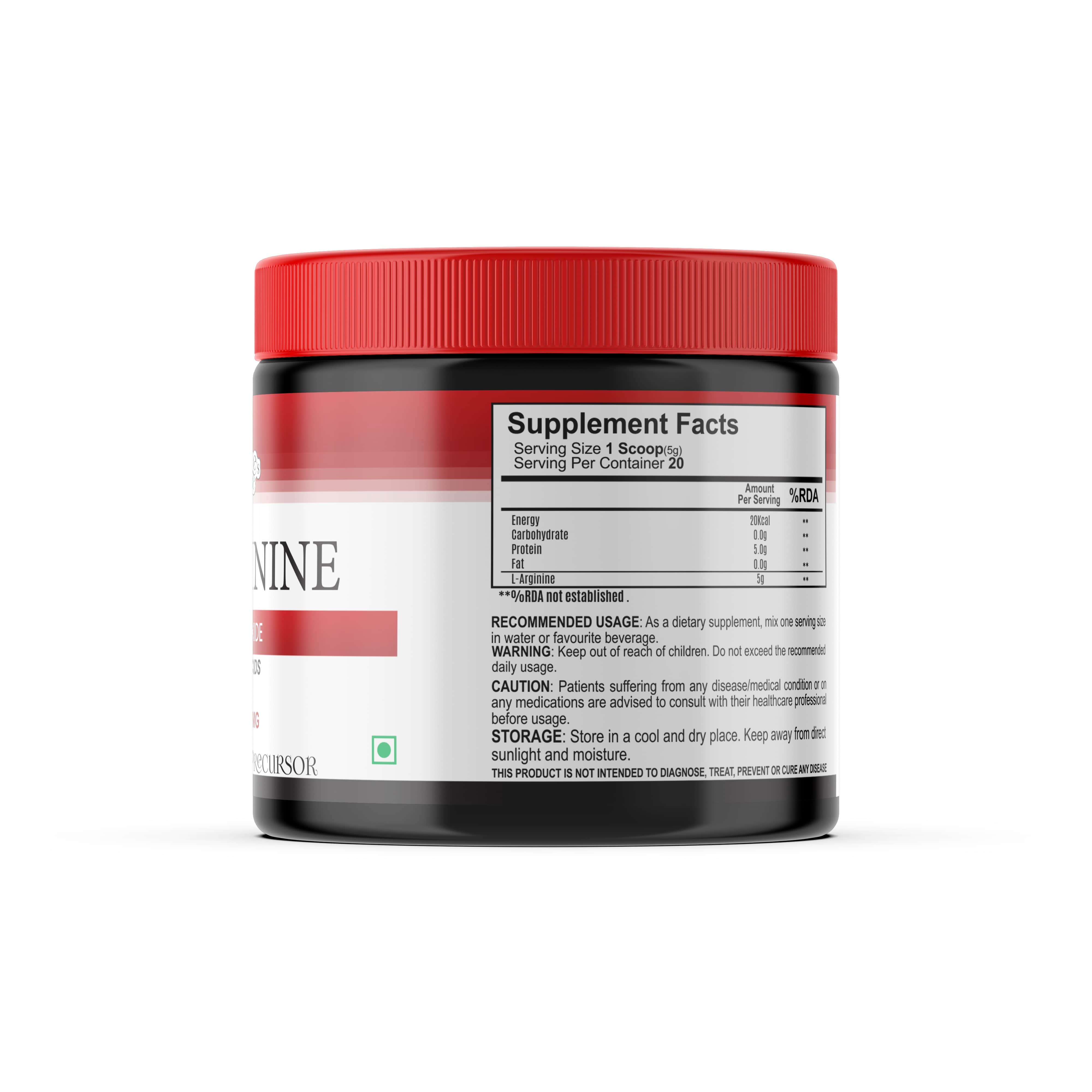 Nature's Move L-Arginine Powder | Nitric Oxide & Blood Flow Support